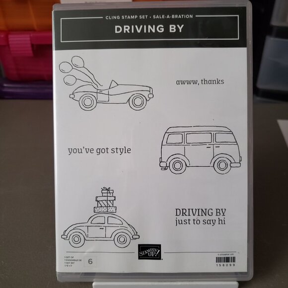 Stampin' Up! | Office | Stampin Up Driving By Cling Stamp Set Used ...